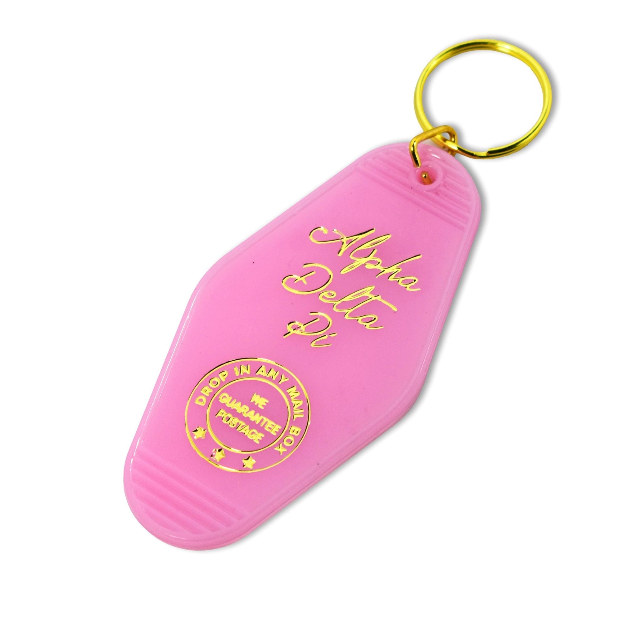 Alpha Delta Pi Pink Motel Keychain | Ivy Society